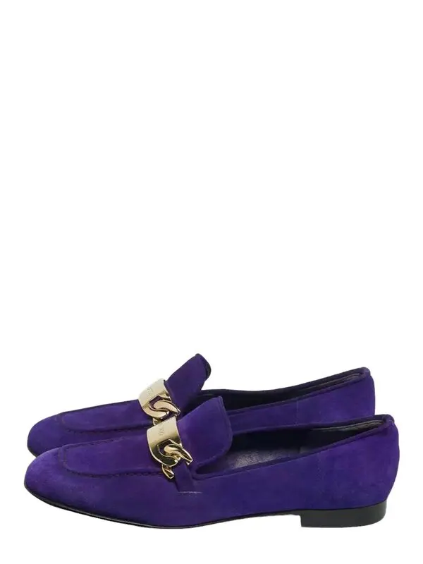 JIMMY CHOO Suede Loafers - Purple
