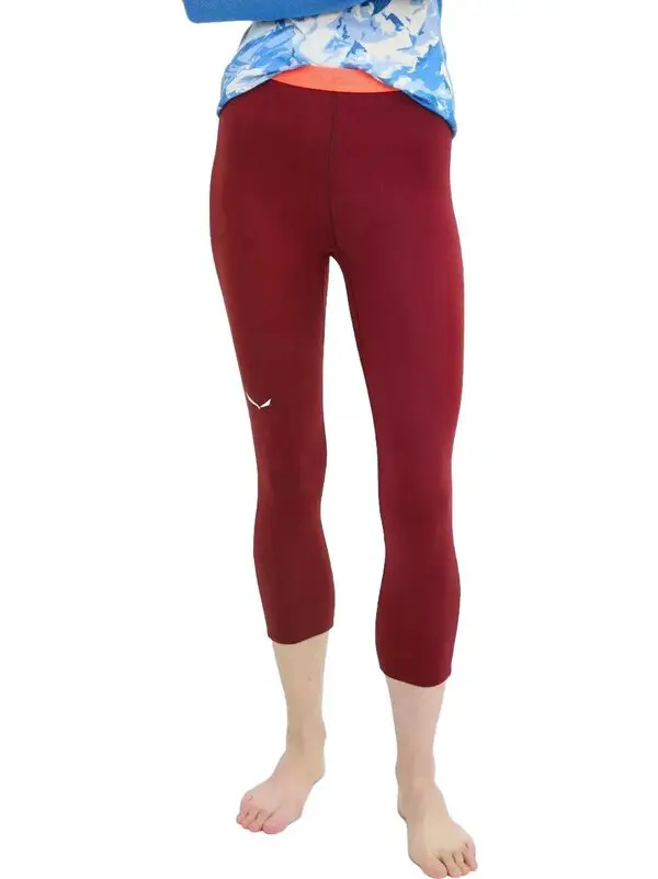 SALEWA Logo-detail Leggings - Red