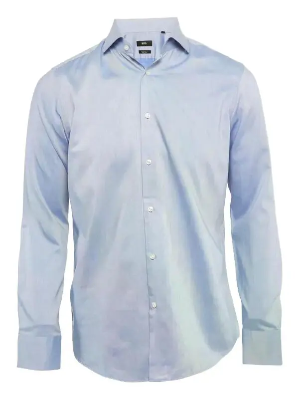 BOSS Gabardine Regular-fit Shirt - Blue