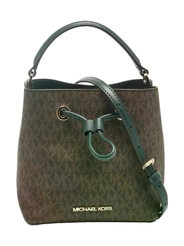 Michael Kors Logo-pattern Bucket Bag - Brown