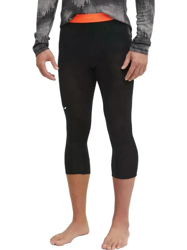 SALEWA Logo-detail Leggings - Black