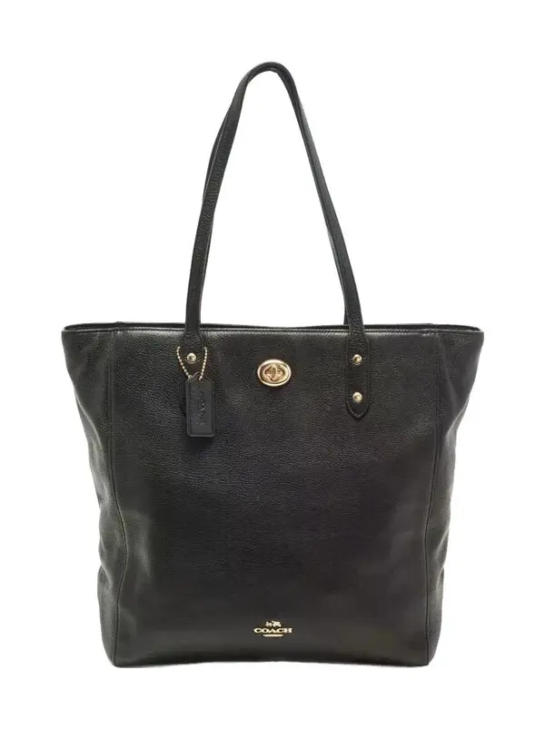 COACH® Leather Tote Bag - Black