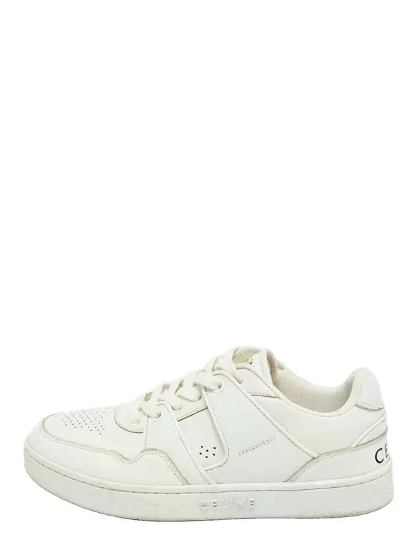 Celine Leather Sneakers - White