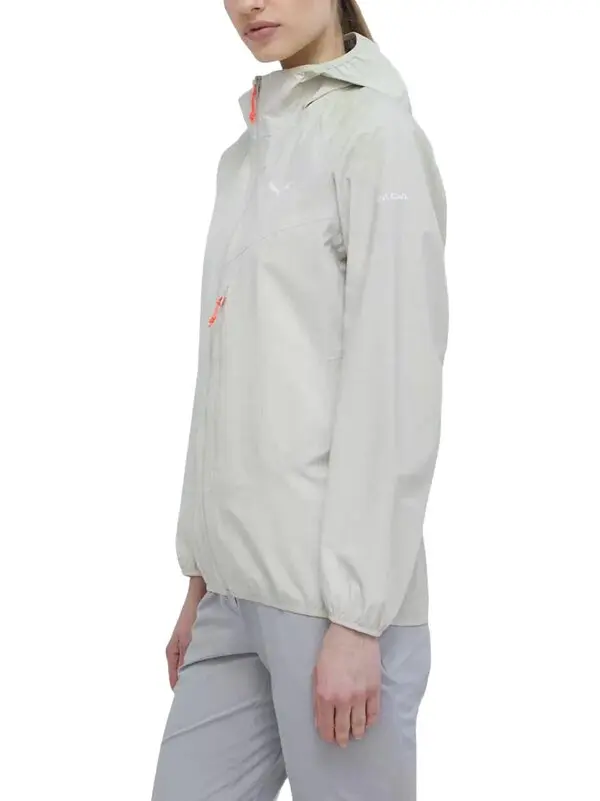 SALEWA Hooded Zip Jacket - Neutrals