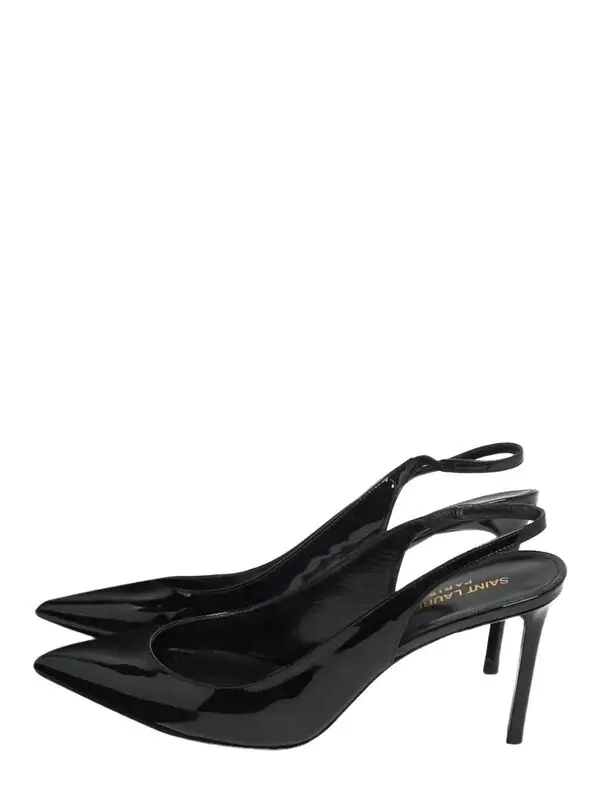 Saint Laurent Anja Pointed-toe Leather Pumps - Black