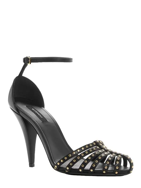 Givenchy Cage Embellished Sandals - Black