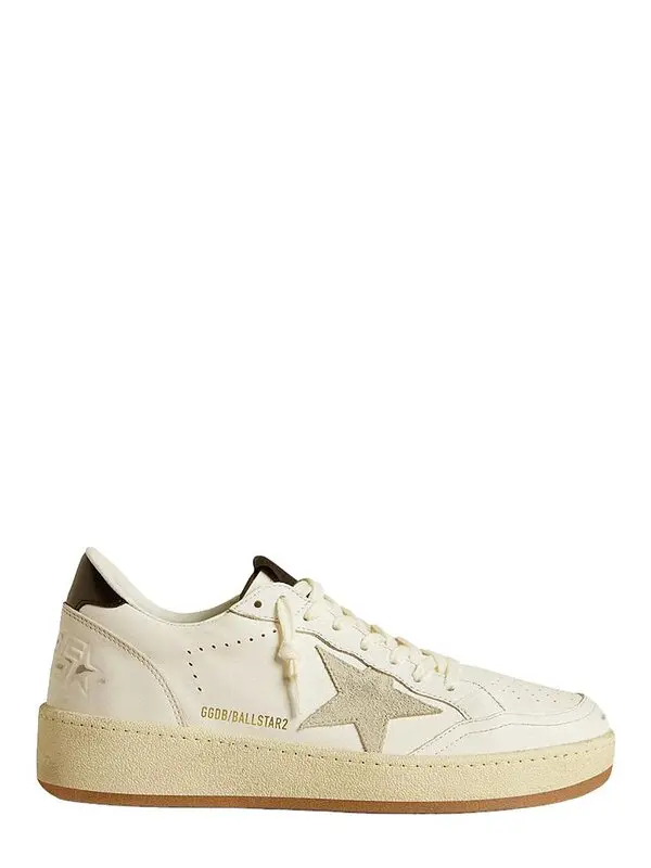GOLDEN GOOSE Ball Star Low-top Sneakers - White Ice Blue