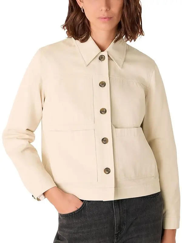 Whistles Mia Pocket Detail Jacket - Neutral