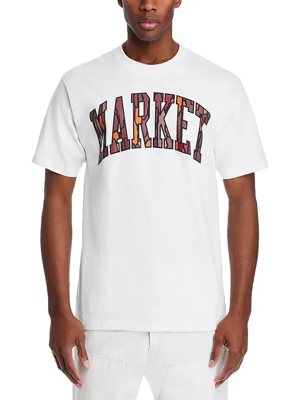 MARKET Tree Bark Arc Logo T-shirt - White