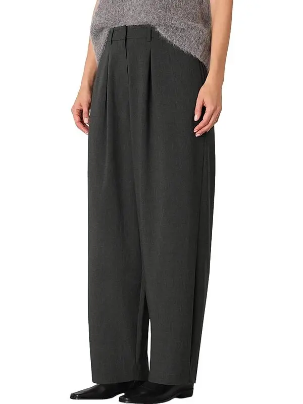Whistles Barrel Leg Trousers - Dark Grey