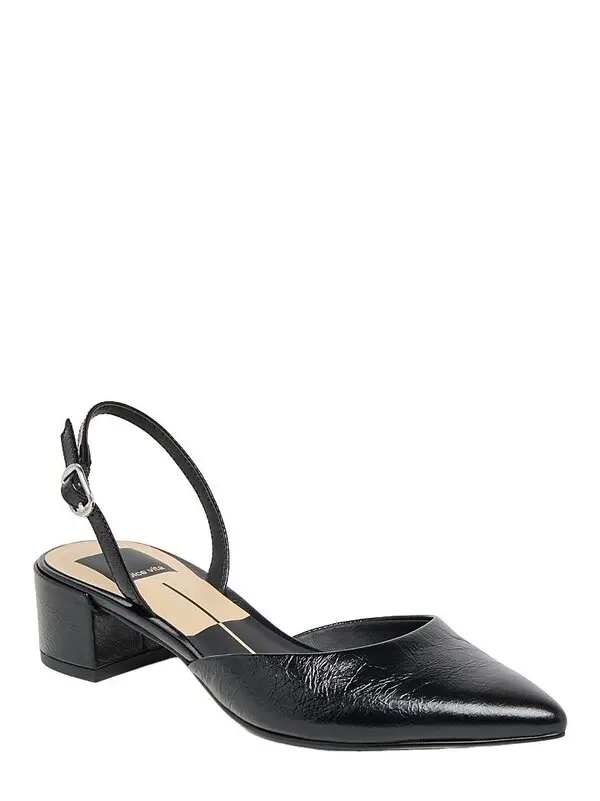 Dolce Vita Carel Slingback Pumps - Midnight Crinkle