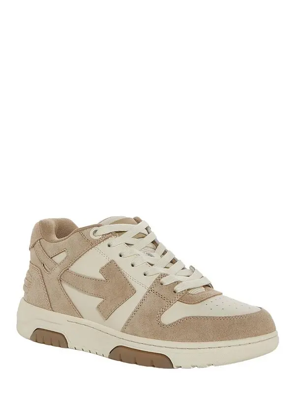 Off-White Out Of Office Low Top Sneakers - Beige Suede