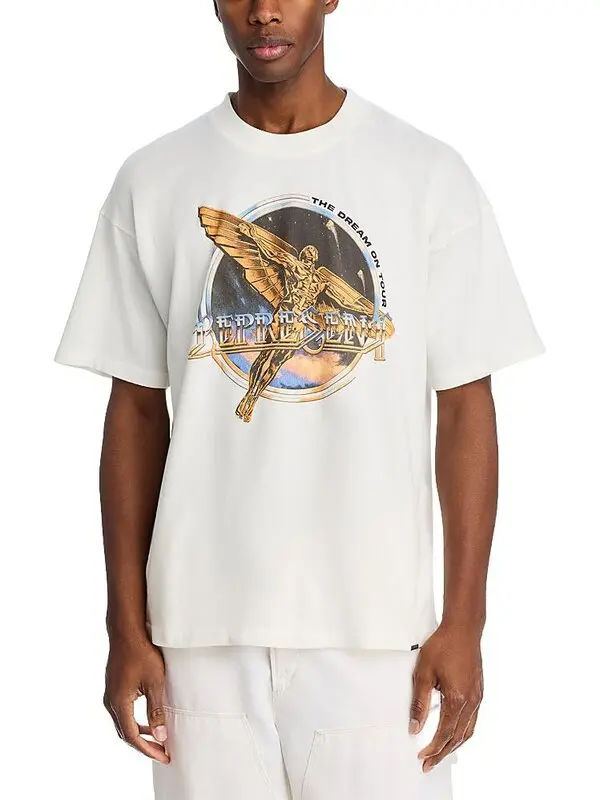 REPRESENT Golden Tour Graphic T-shirt - Flat White