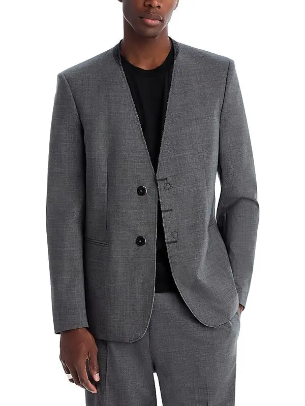 MAISON MARGIELA Distressed Blazer - Dark Gray