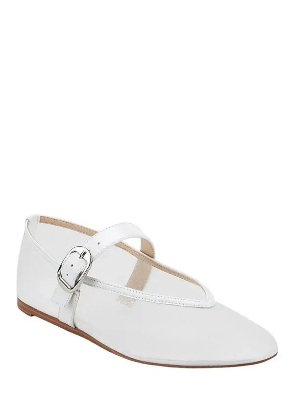 MARC FISHER LTD. Godina Mary Jane Flats - White