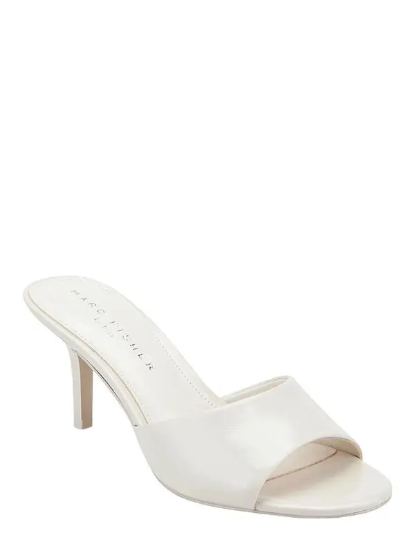 MARC FISHER LTD. Finny Slide Sandals - Ivory