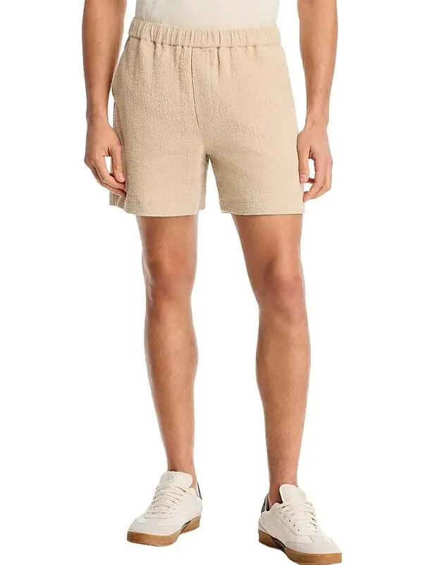 FRAME Open Weave Shorts - Light Stone