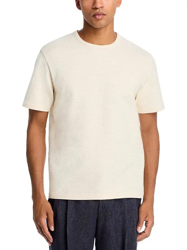 FRAME Jacquard Stripe T-shirt - Cream