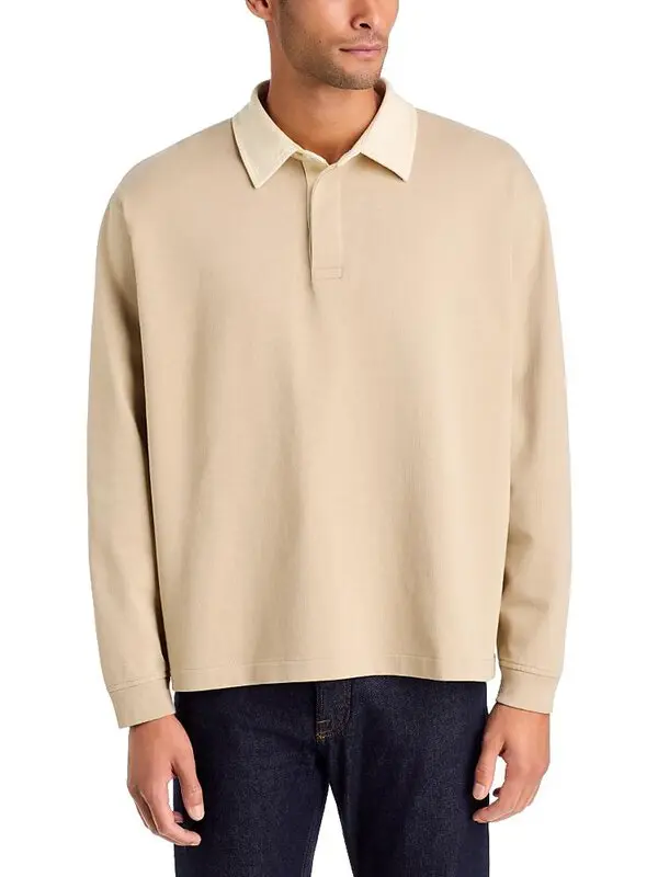 FRAME Rugby Polo Shirt - Beige