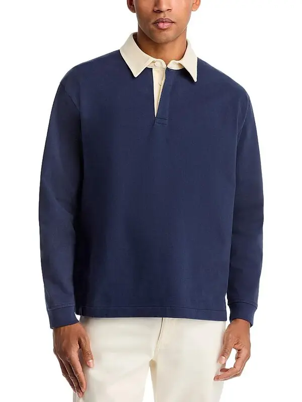 FRAME Rugby Polo Shirt - Dark Navy
