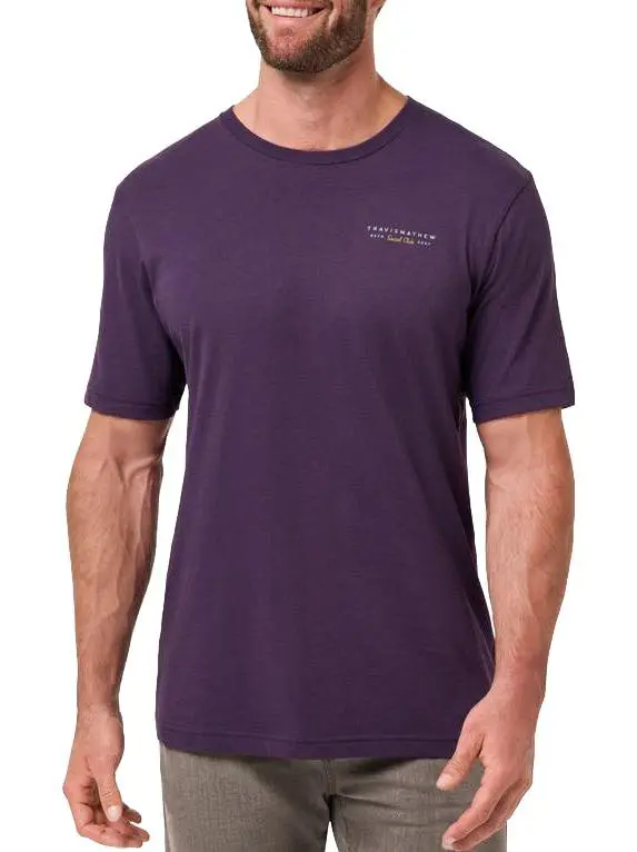 Travis Mathew Social Hour Graphic T-shirt - Purple Velvet