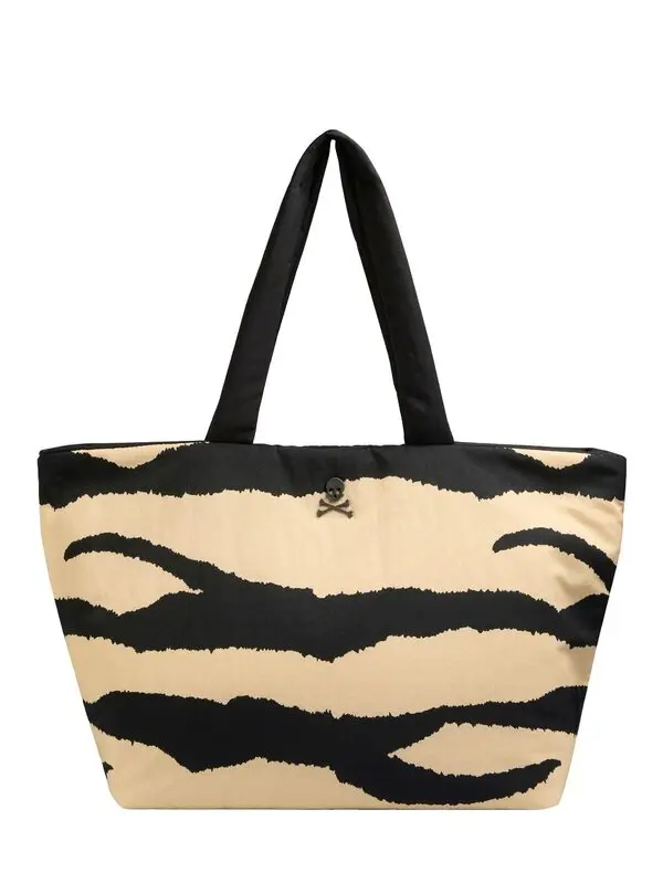 SCALPERS Printed Tote Bag - Animalprint-black