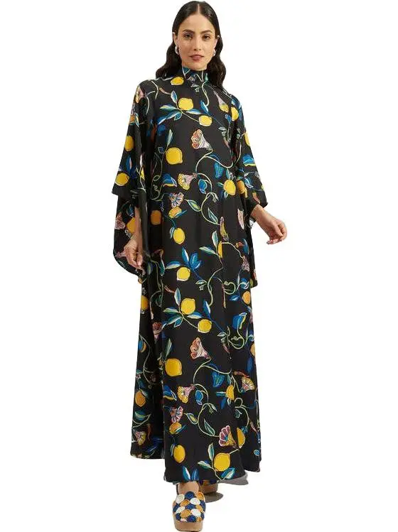 La DoubleJ Magnifico Maxi Dress - Borboni Black