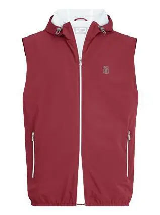 Brunello Cucinelli Nylon Vest - Cherry