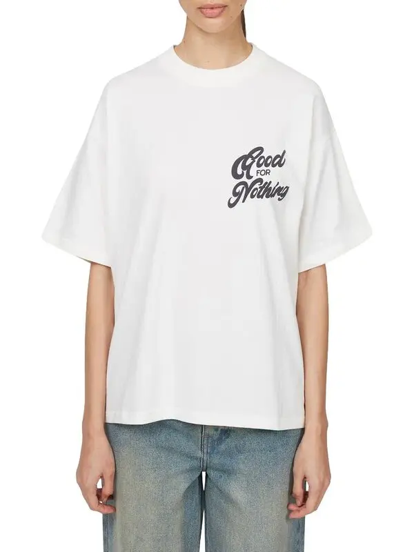 GOOD FOR NOTHING Oversized T-shirt - White