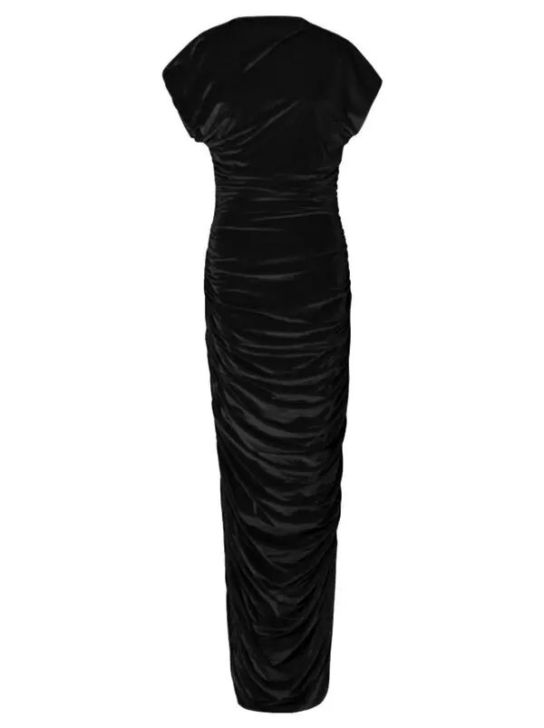 CHUKS COLLINS Angelina Silk Velvet Gown - Black