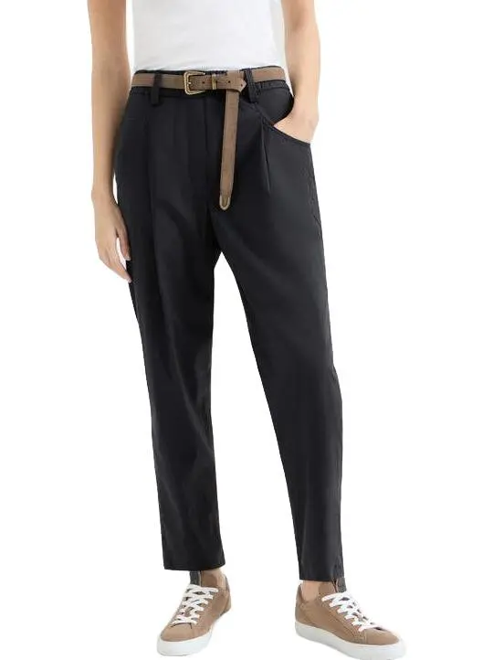 Brunello Cucinelli Five-pocket Trousers - Black