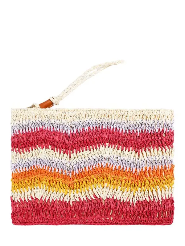 SCALPERS Raffia Coin Purse - Multicolor