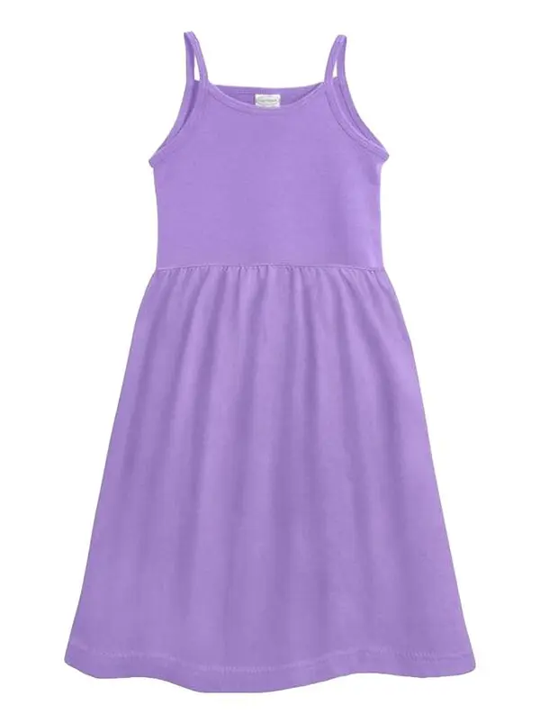 CITY THREADS Organic Cotton Empire Waist Camisole Dress - Medium Purple