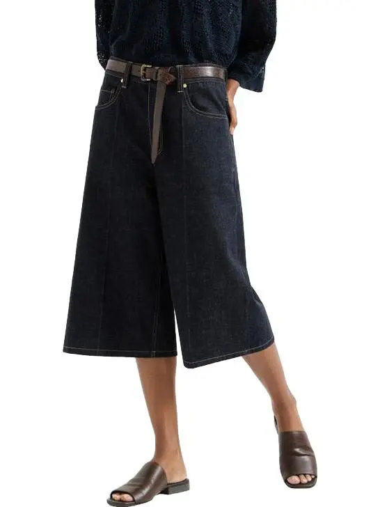Brunello Cucinelli Long Bermuda Shorts - Denim