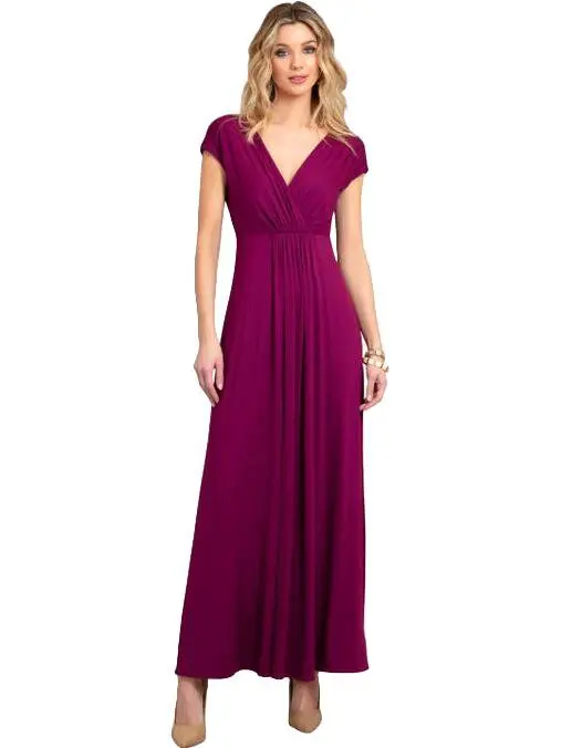 ALIE STREET LONDON Sophia Maxi Dress - Plum Wine