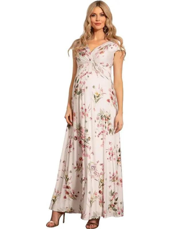 TIFFANY ROSE MATERNITY Francesca Maternity Maxi Dress - Petal Pink Floral