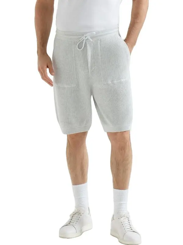 Brunello Cucinelli Knitted Bermuda Shorts - Fog