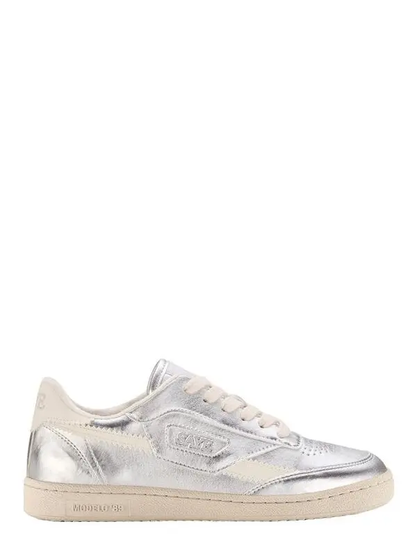 SAYE M89 Icon Metallic Sneakers - Silver