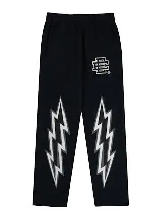 ERIC EMANUEL Ee Basic Sweatpant/ Bolts - Black/black Bolts