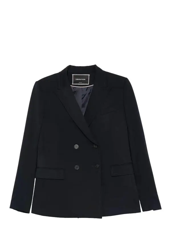 Fabiana Filippi Double-breasted Jacket - Blue