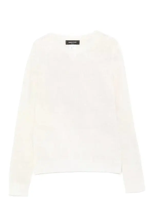 Fabiana Filippi Long-sleeve Sweater - White