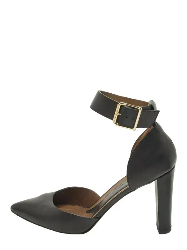 Marni Pointed-toe Buckled Pumps - Black