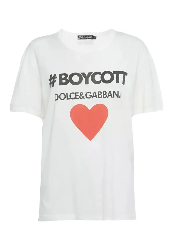 Dolce & Gabbana Logo Print T-shirt - White