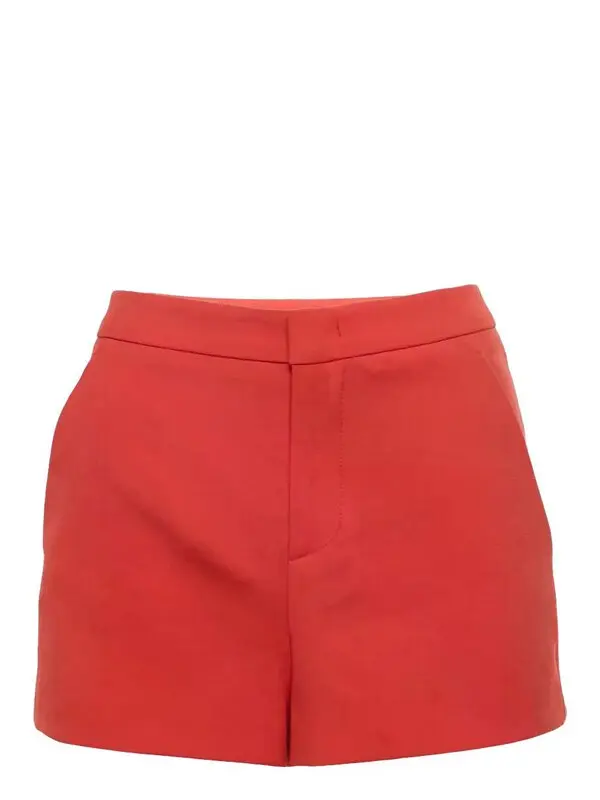 Red Valentino Crepe Shorts - Red