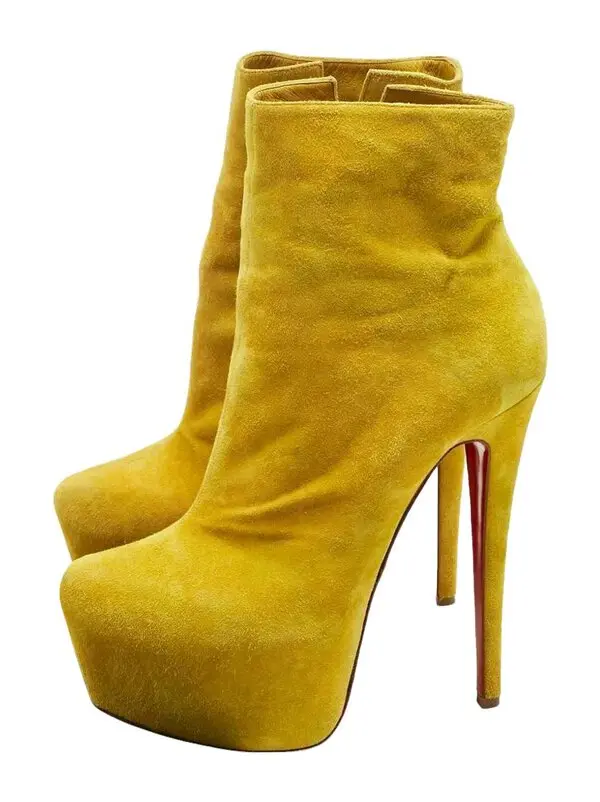 CHRISTIAN LOUBOUTIN Lady Daf Platform Boots - Yellow