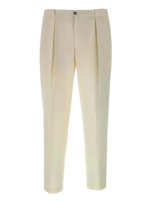 BRIGLIA 1949 Pleated Belt-loop Trousers - Neutrals