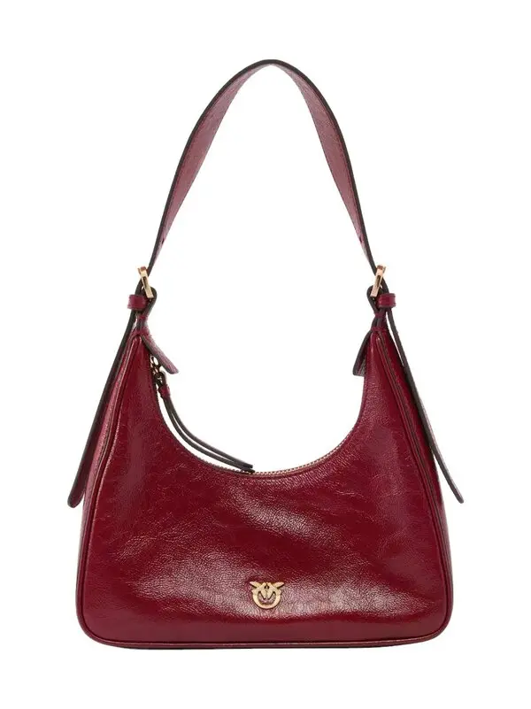 Pinko Leather Shoulder Bag - Red