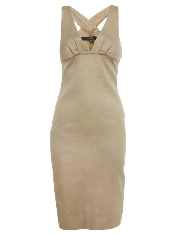 Gucci Cotton Midi Dress - Neutrals