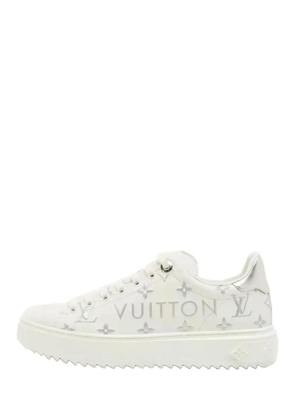 LOUIS VUITTON Monogram-pattern Leather Sneakers - White