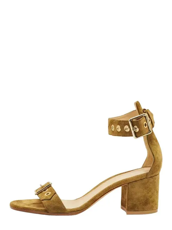 GIANVITO ROSSI Ankle-strap Buckle Sandals - Green